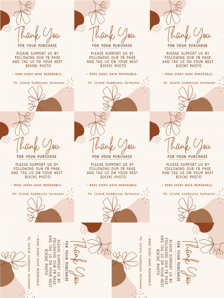 Thank You Card TEMPLATE | PDF