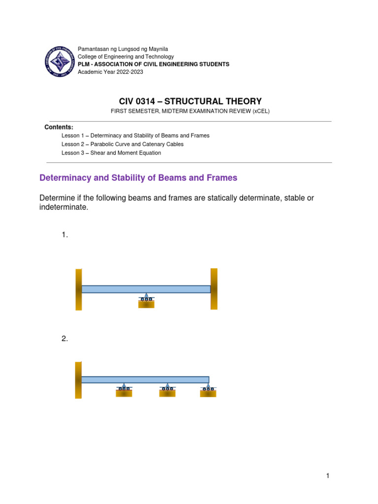 xCEL Structural Theory Practice Exams | PDF | Applied And Interdisciplinary Physics | Mechanical ...