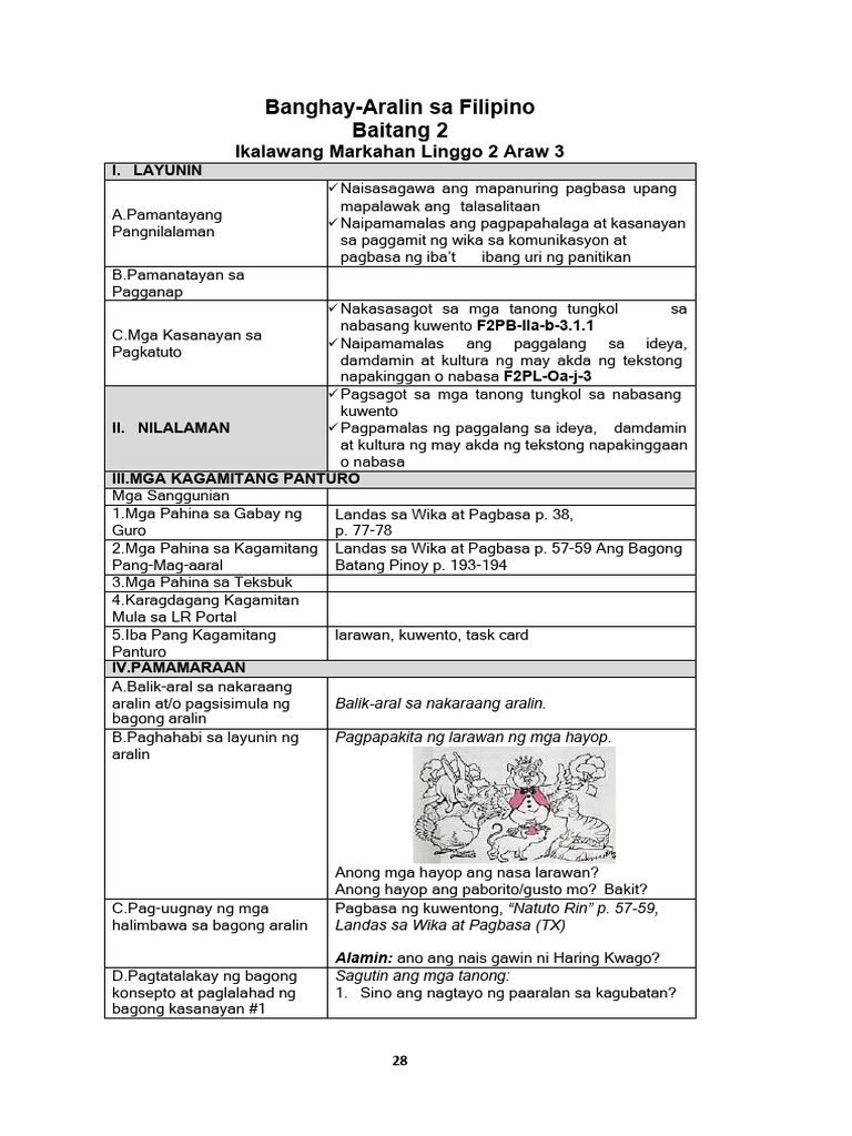FILIPINO (Wednesday) | PDF