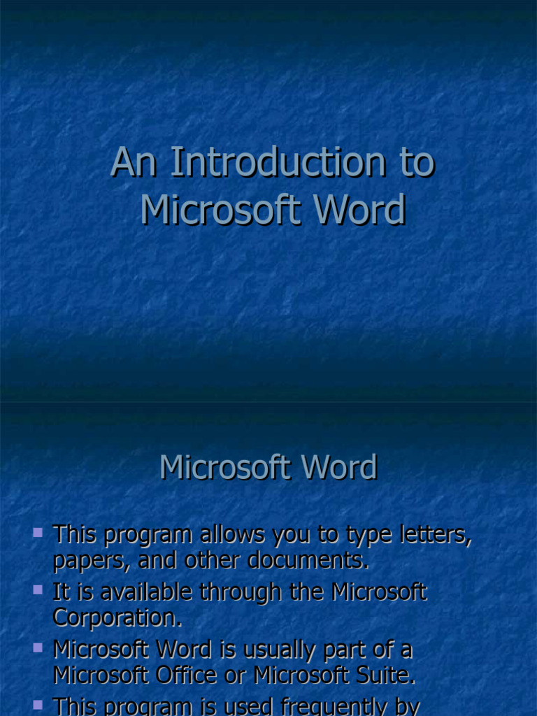 An - Introduction - To Microsoft - Word | PDF | Icon (Computing ...
