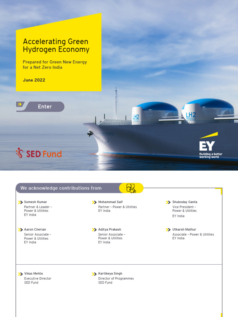Ey Accelerating Green Hydrogen Economy | PDF | Hydrogen Economy | Hydrogen