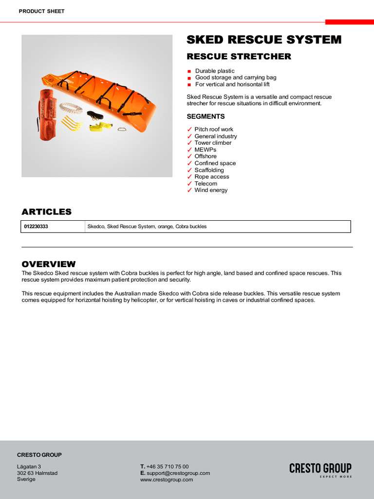 Sked Rescue System | PDF