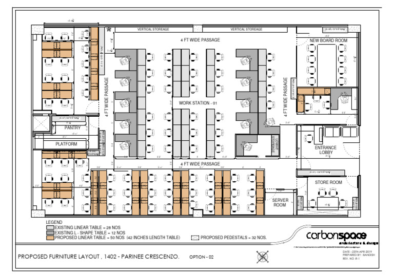 Wd001-Final Furniture Layout With Existing Furniture - R1-Model | PDF