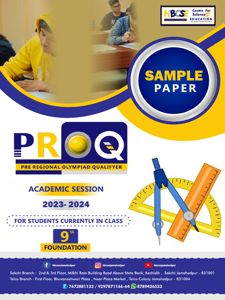 New Proq Final Sample Paper For Class Ix | PDF