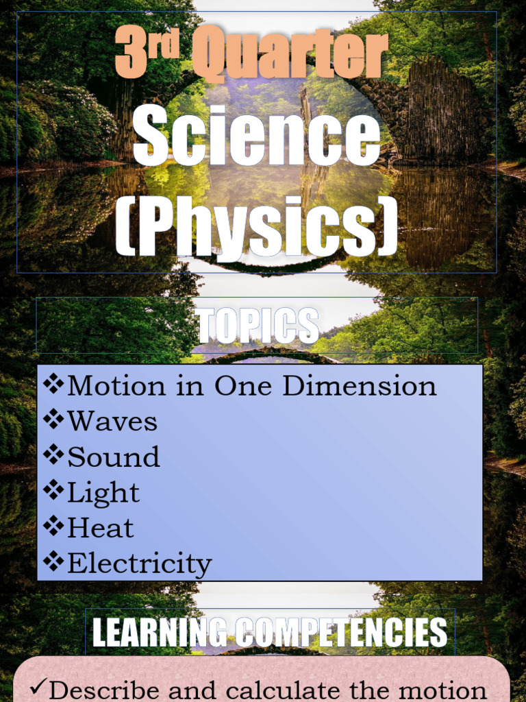 Physics 7 Lesson 1 | PDF | Speed | Velocity