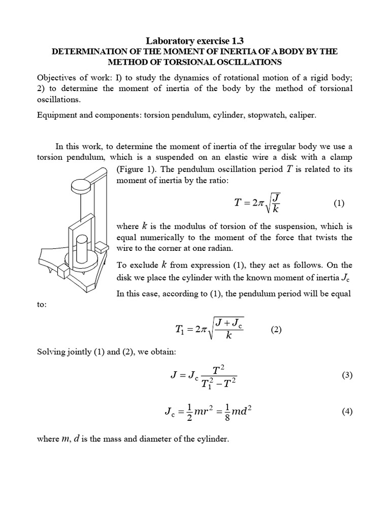 1 3english | PDF | Rotation Around A Fixed Axis | Pendulum