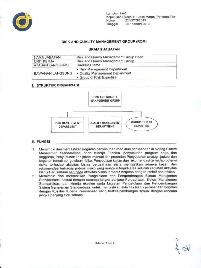 Lampiran 6 - Risk and Quality Management Group (RQM) | PDF