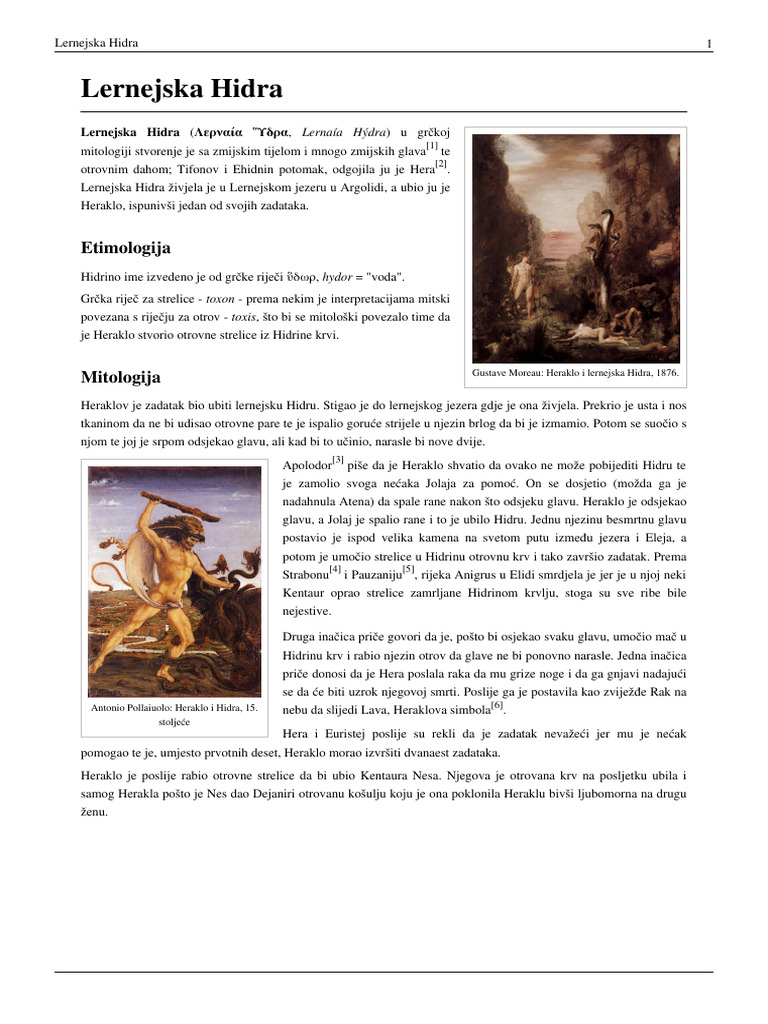 Lernejska Hidra | PDF