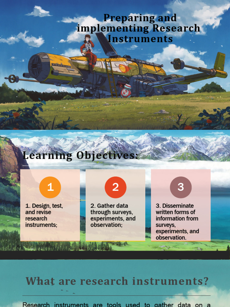 LESSON 11 Preparing and Implementing Research Instrument | PDF ...