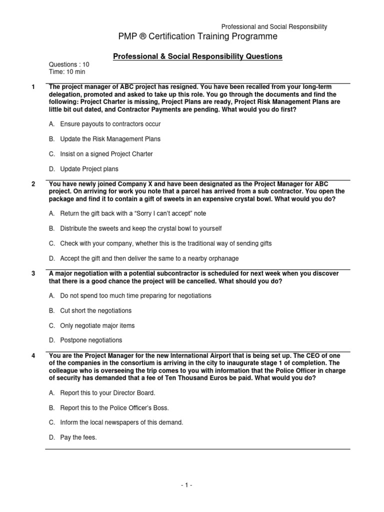 14 PSR Questions | PDF