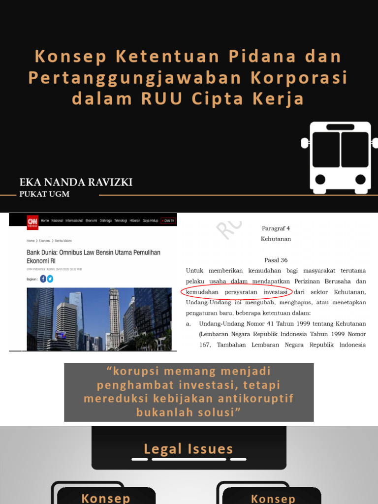 Eka Nanda - Pemidanaan UU Cipta Kerja | PDF