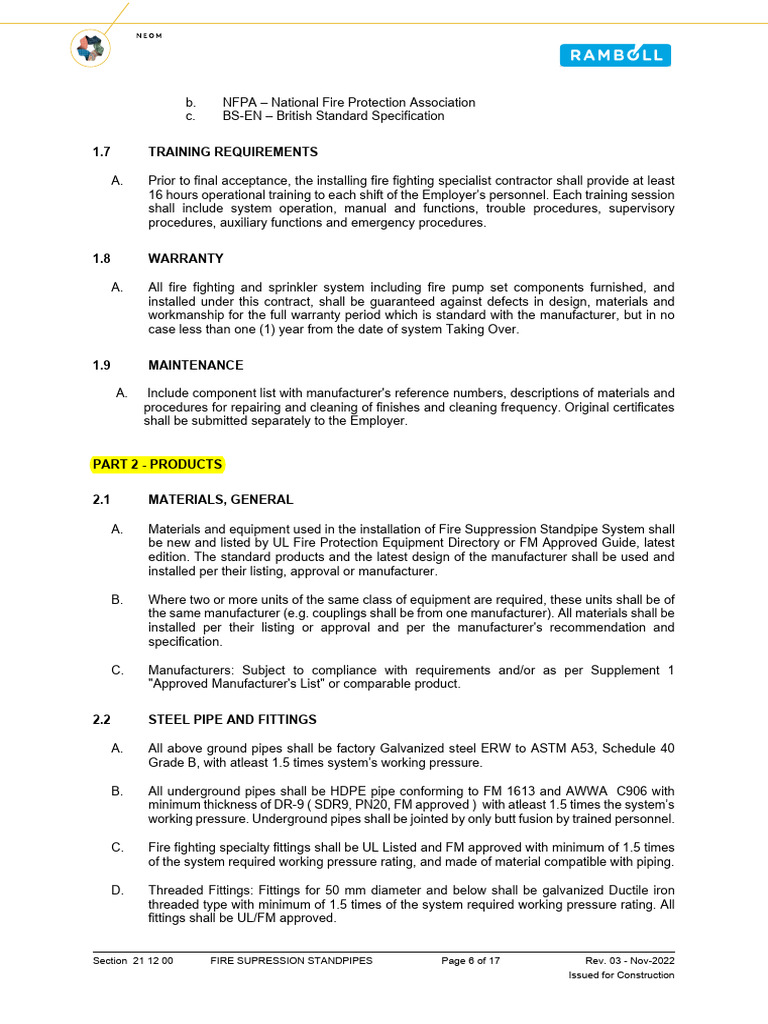 FF Spec | PDF | Valve | Pipe (Fluid Conveyance)