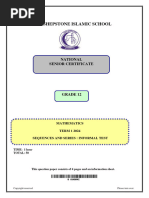 Sequences and Series Exam Questions | PDF | Mathematics | Mathematical ...