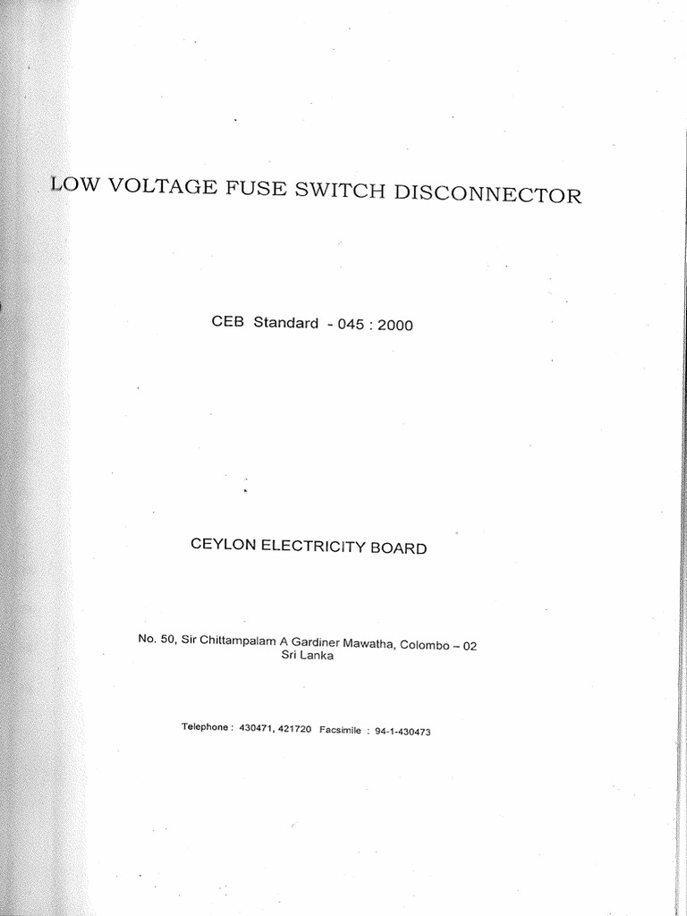 045 - 2000 LV Fuse Switch Disconnector | PDF | Fuse (Electrical) | Insulator (Electricity)