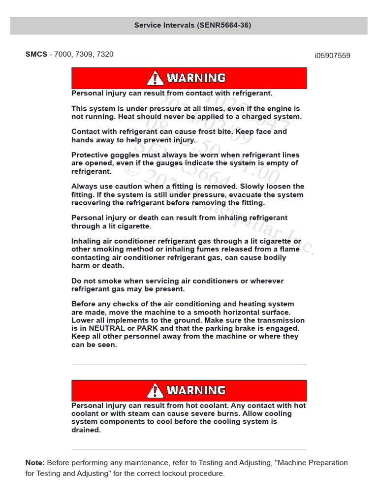 Service Intervals | PDF