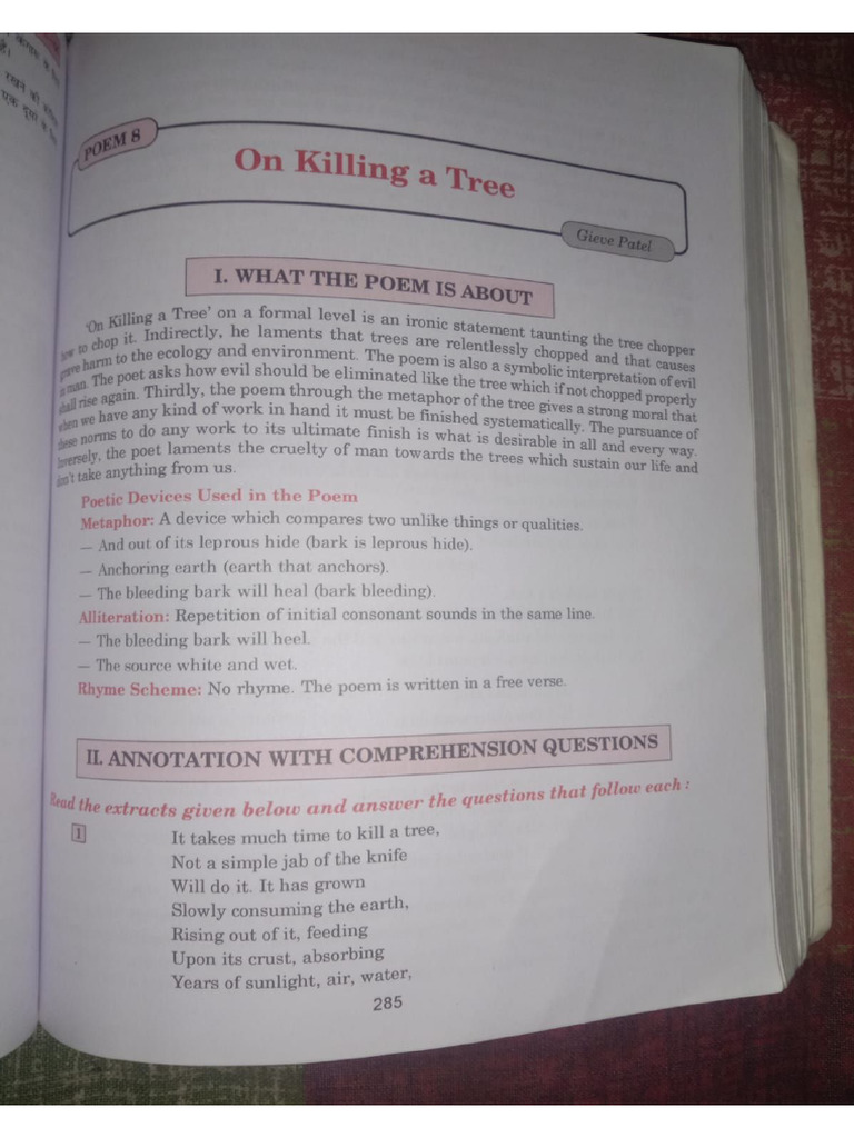 On Killing A Tree ? | PDF