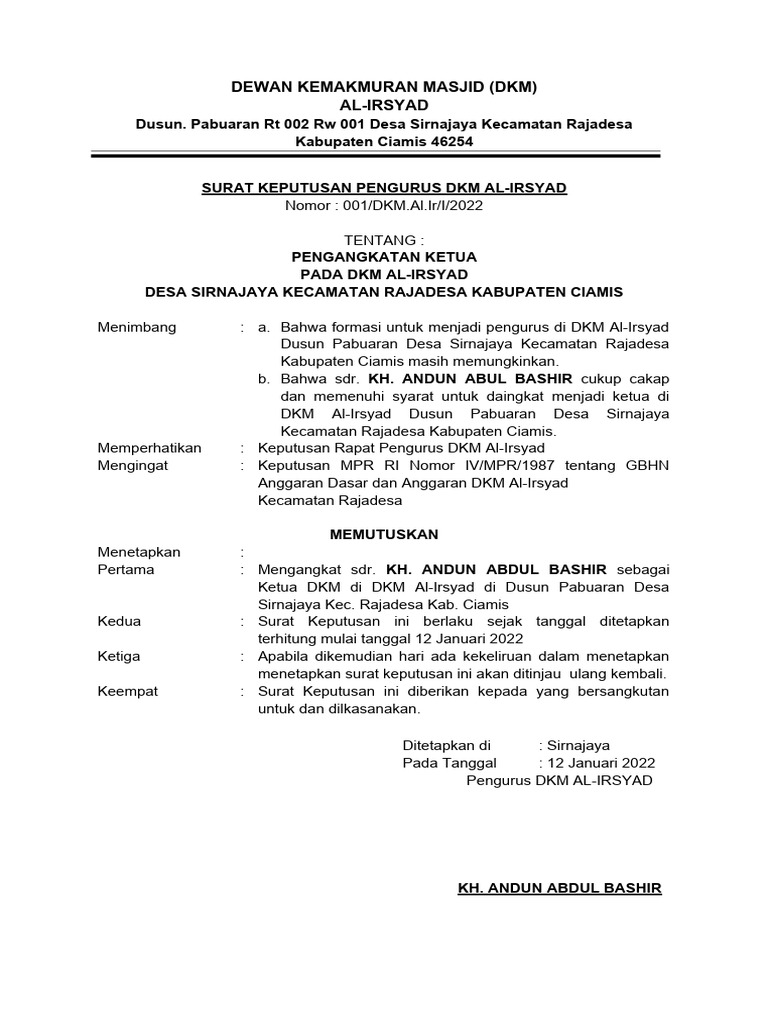 SK Masjid Al-Irsyad | PDF