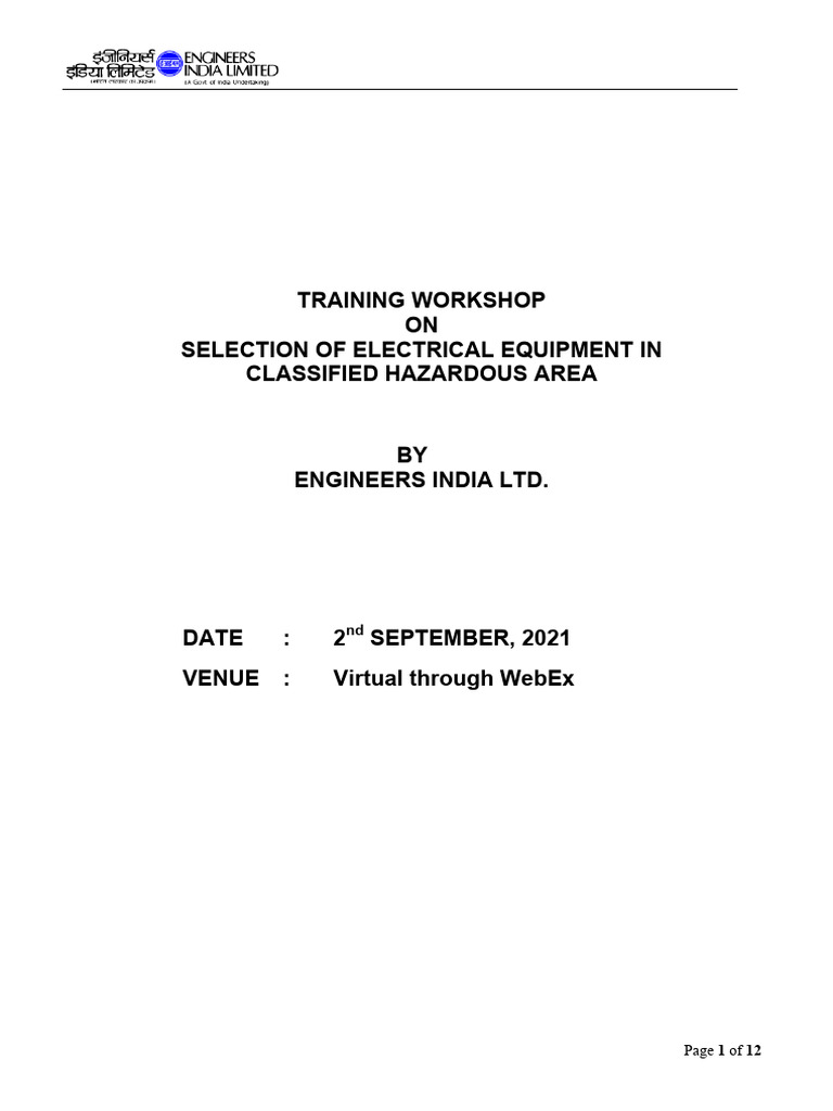 Handouts - Hazardous Area Equipment Selection | PDF | Physical Sciences ...
