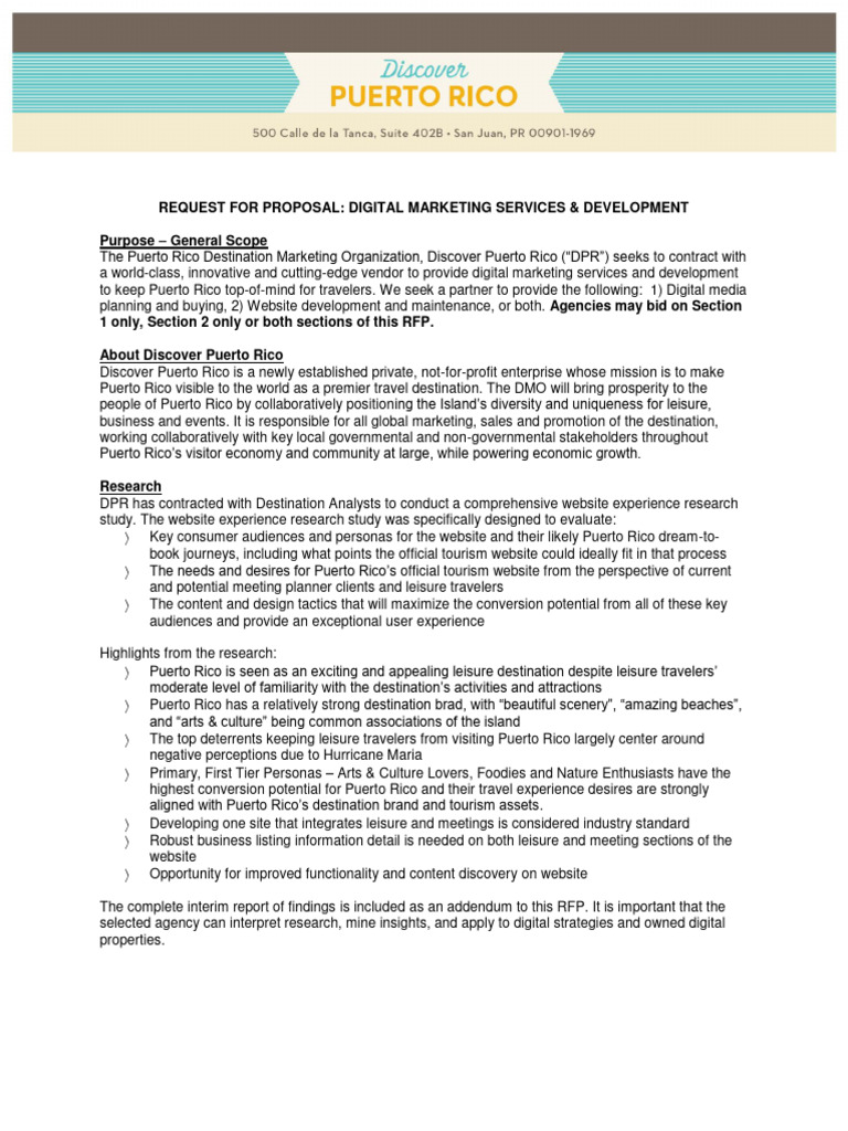 Digital Agency Scope of Work Template | PDF | Digital Marketing | Marketing