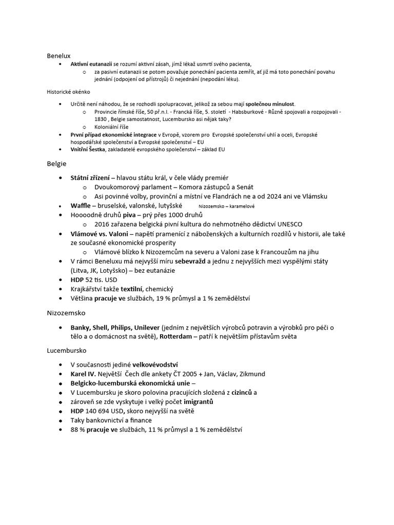 Benelux | PDF