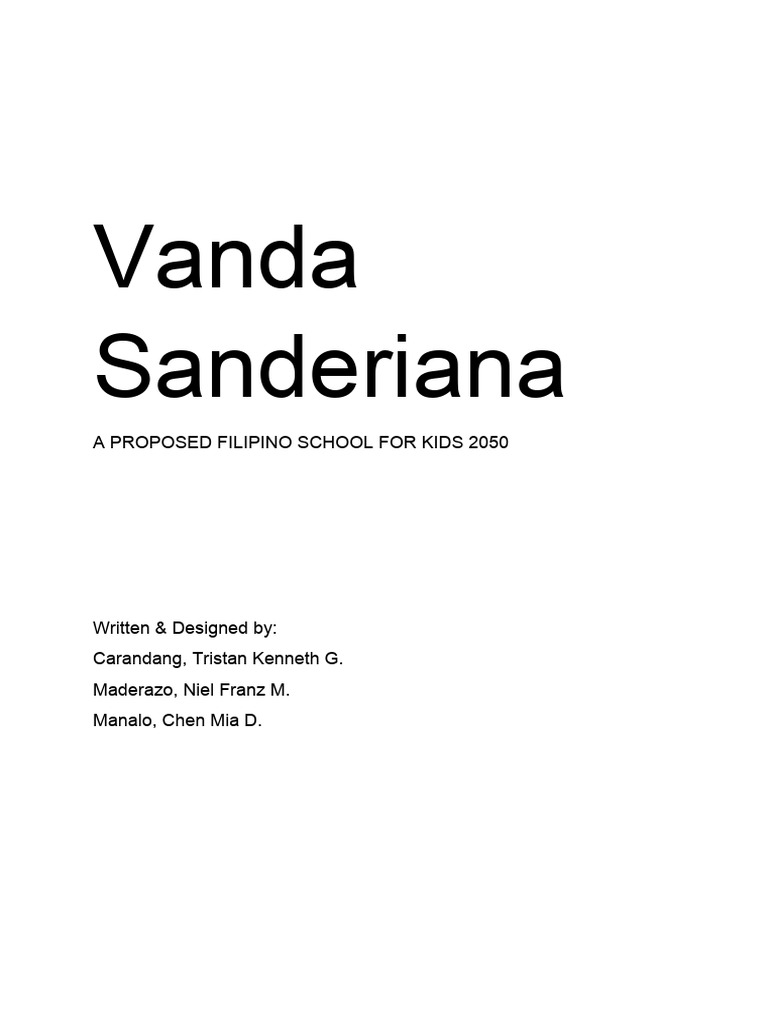 Vanda Sanderiana | PDF | Curriculum | Teachers