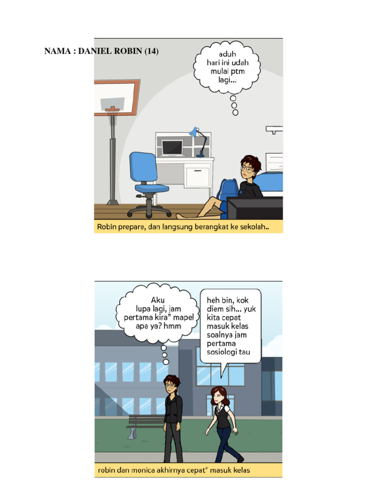 KOMIK SOSIOLOGI (Perubahan Sosial) - | PDF