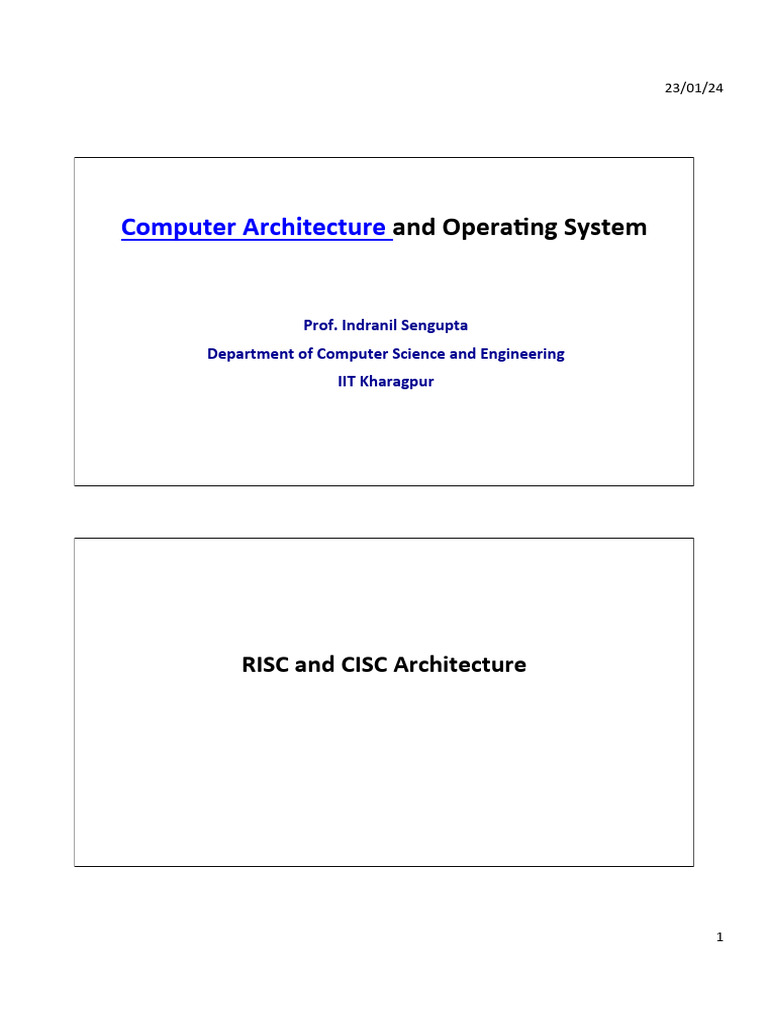 05 Risc Cisc | PDF | Computer Engineering | Computer Hardware