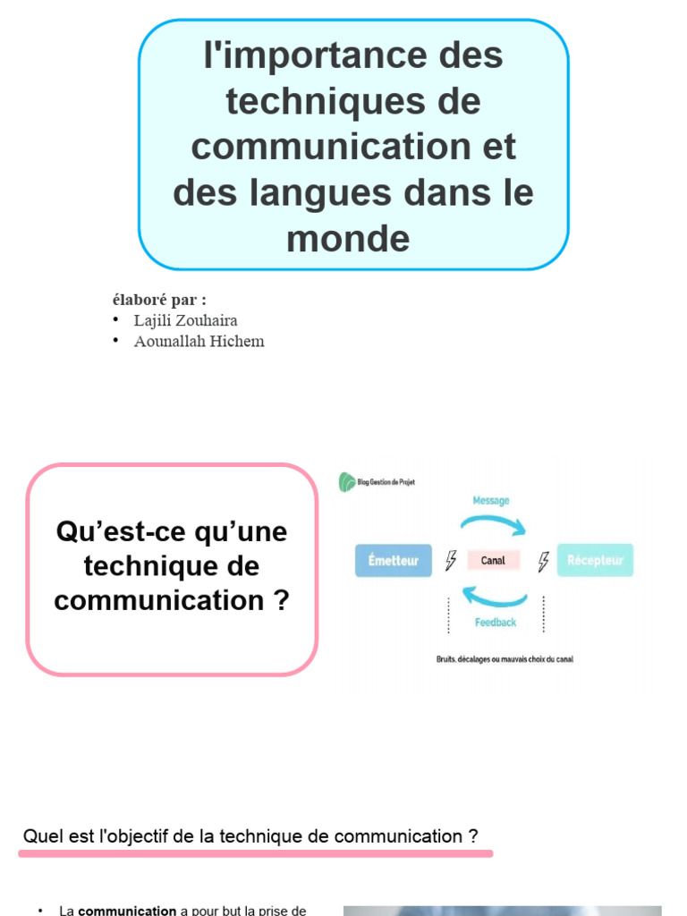 Techniques de communication essentielles | PDF | la communication ...