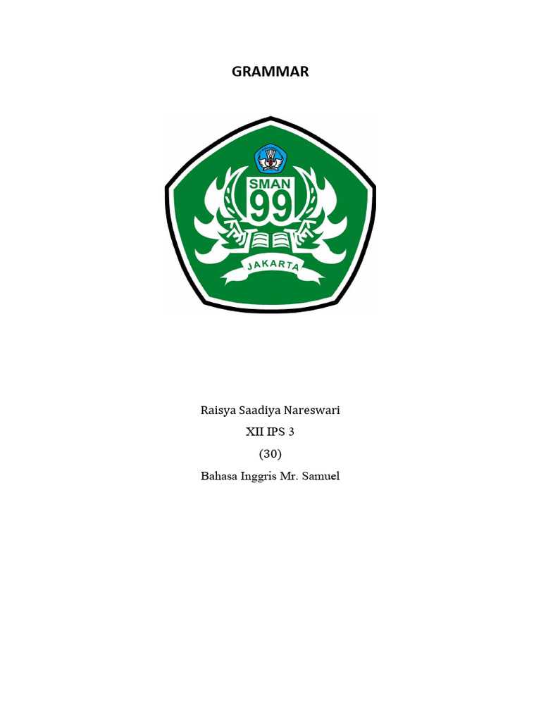 Tugas Tambahan 3 (Grammar) | PDF | Semantic Units | English Grammar