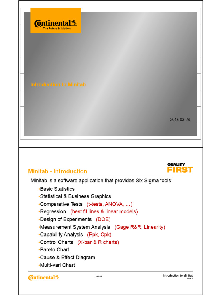 1 - 3 - 3 Introduction To Minitab | PDF | Standard Deviation | Microsoft Excel