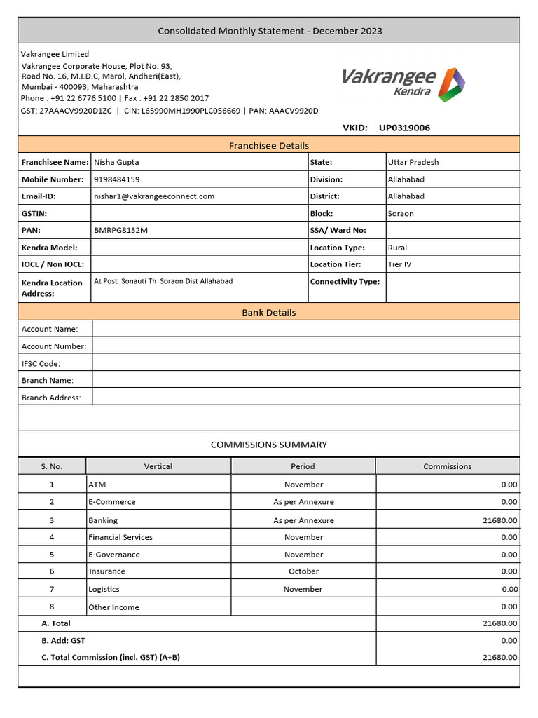 Up0319006 - Monthly - Statement - Invoice - 20240208 151201 | PDF