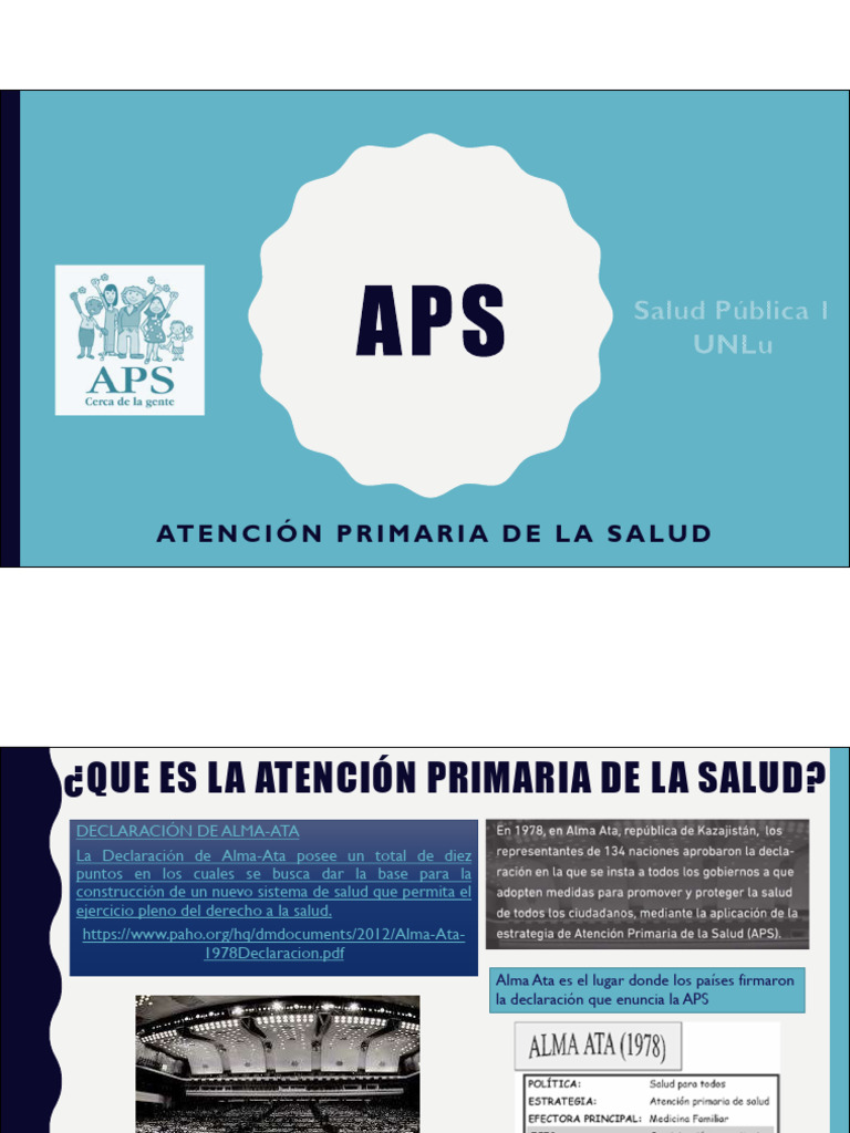 Presentacion APS 2021 | PDF | Cuidado de la salud