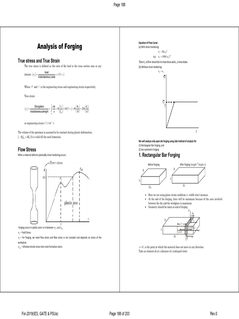 Forging PDF | Download Free PDF | Deformation (Engineering) | Materials Science