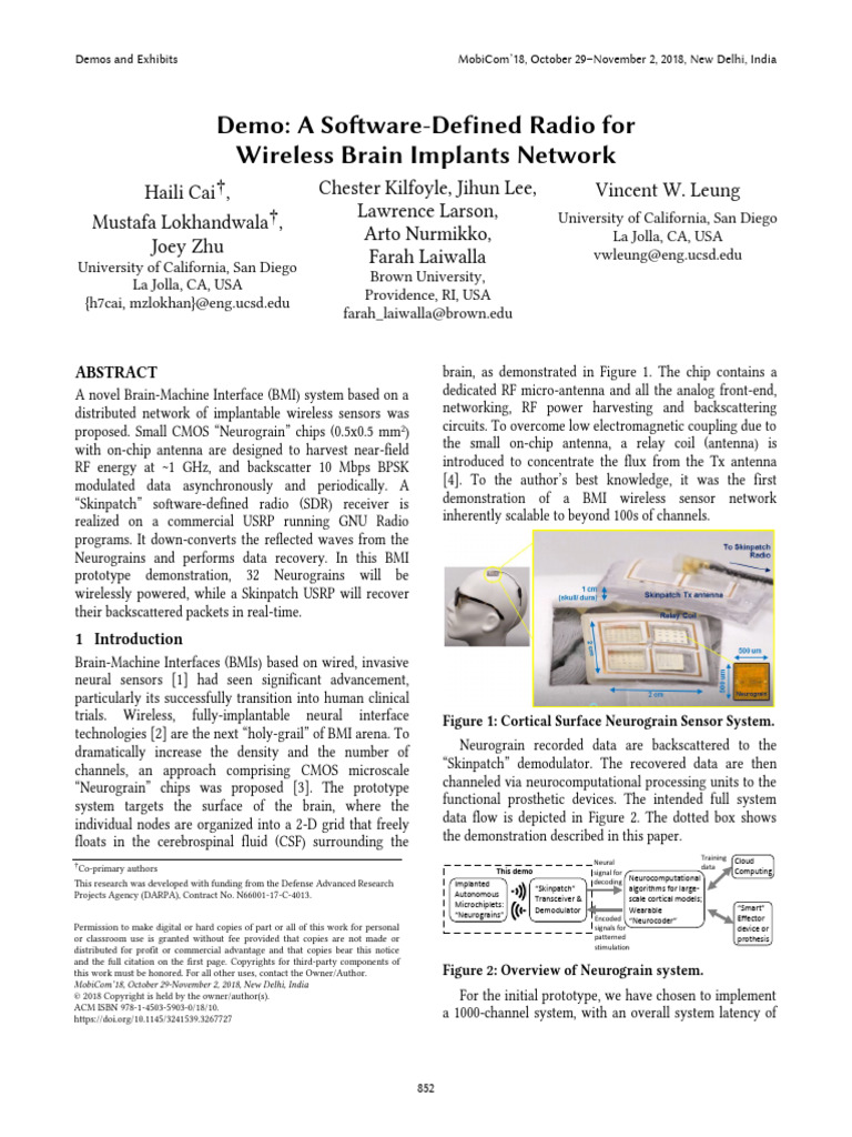 A Software Defined Radio For Wireless Br-1 | PDF | Software Defined Radio | Electronics