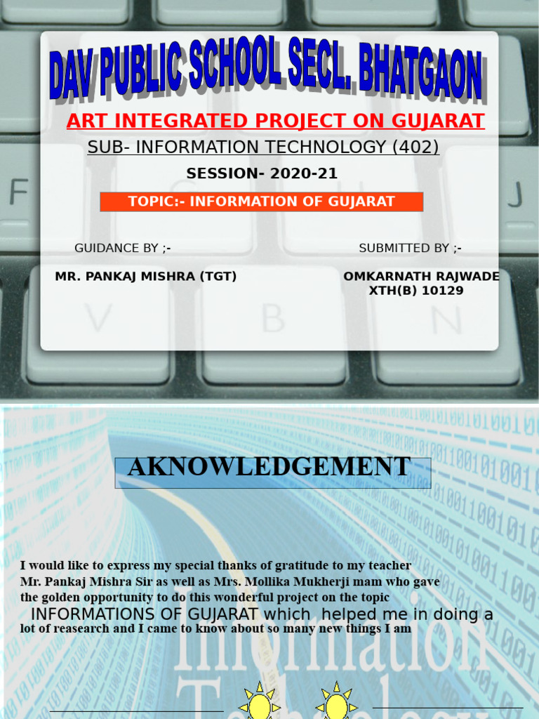 Omkarnath Rajwade (Xth-b) | PDF | Gujarat