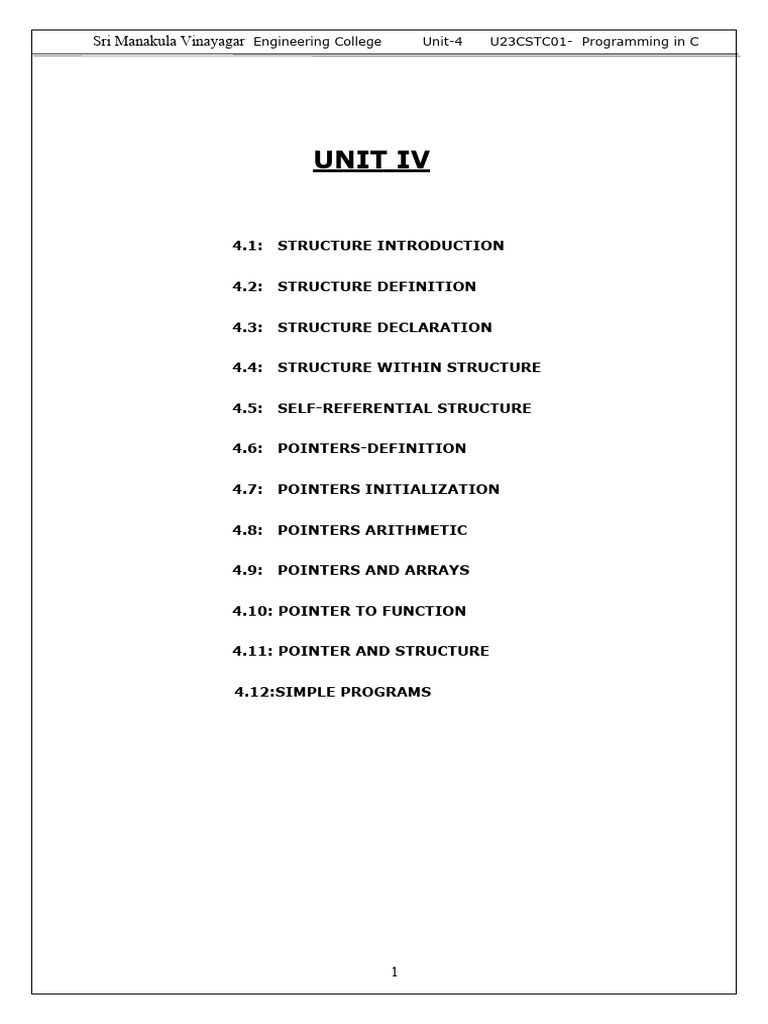 PC Unit Iv Notes | PDF | Pointer (Computer Programming) | Parameter ... PC Unit Iv Notes | PDF | Pointer (Computer Programming) | Parameter ...