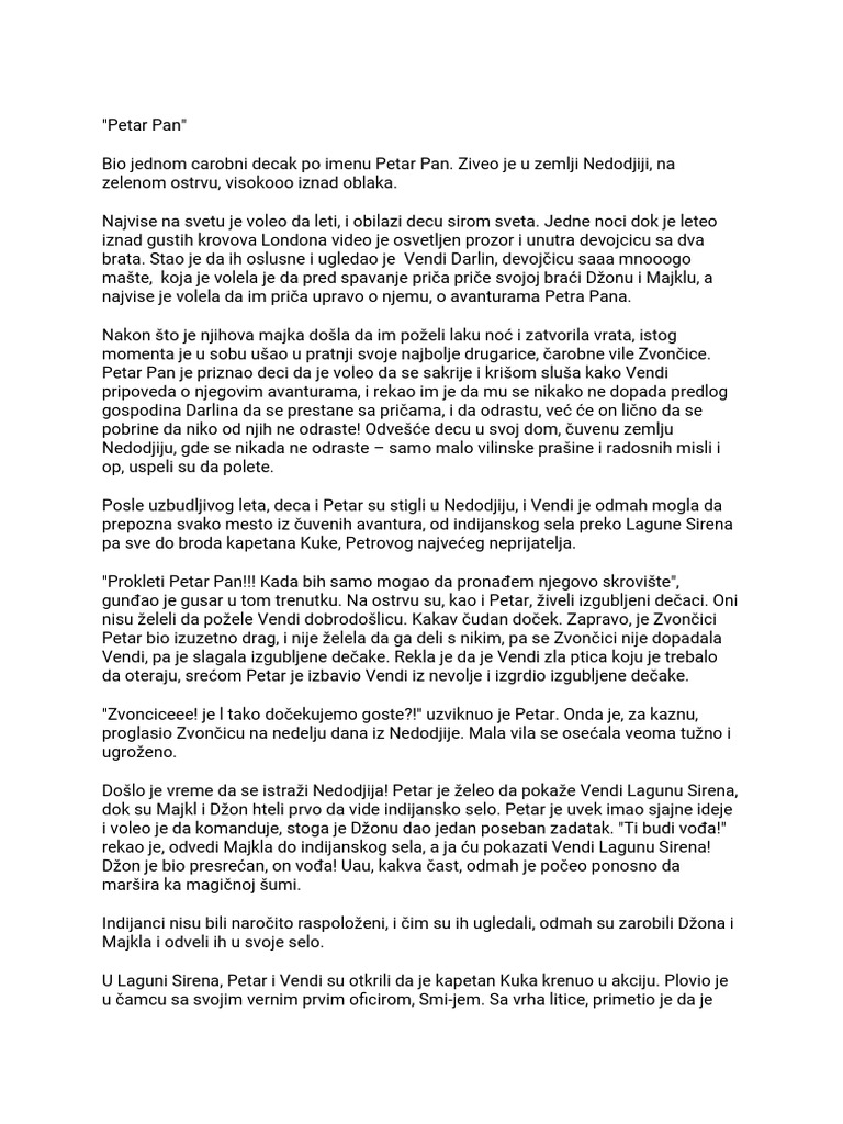 Petar Pan | PDF