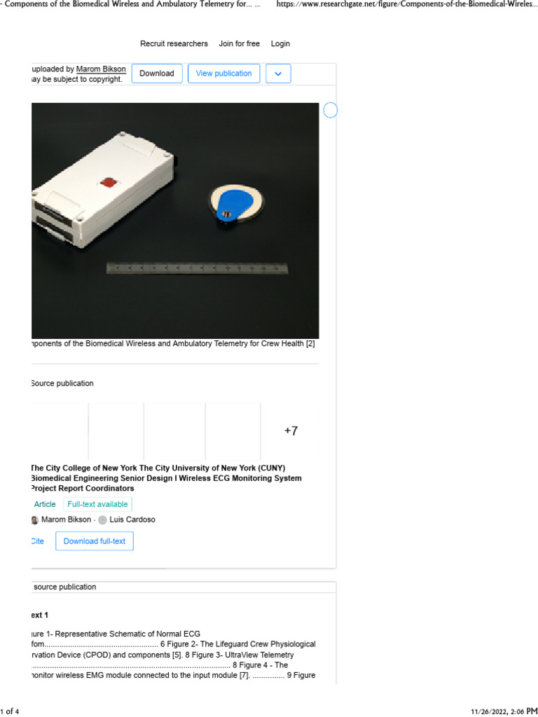 - Components of the Biomedical Wireless and Ambulatory Telemetry for ...