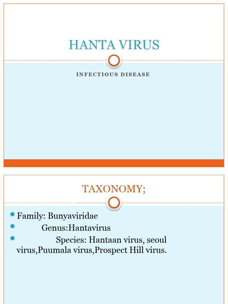 Hantavirus Overview and Disease Impact | PDF | Virus | Medical Specialties