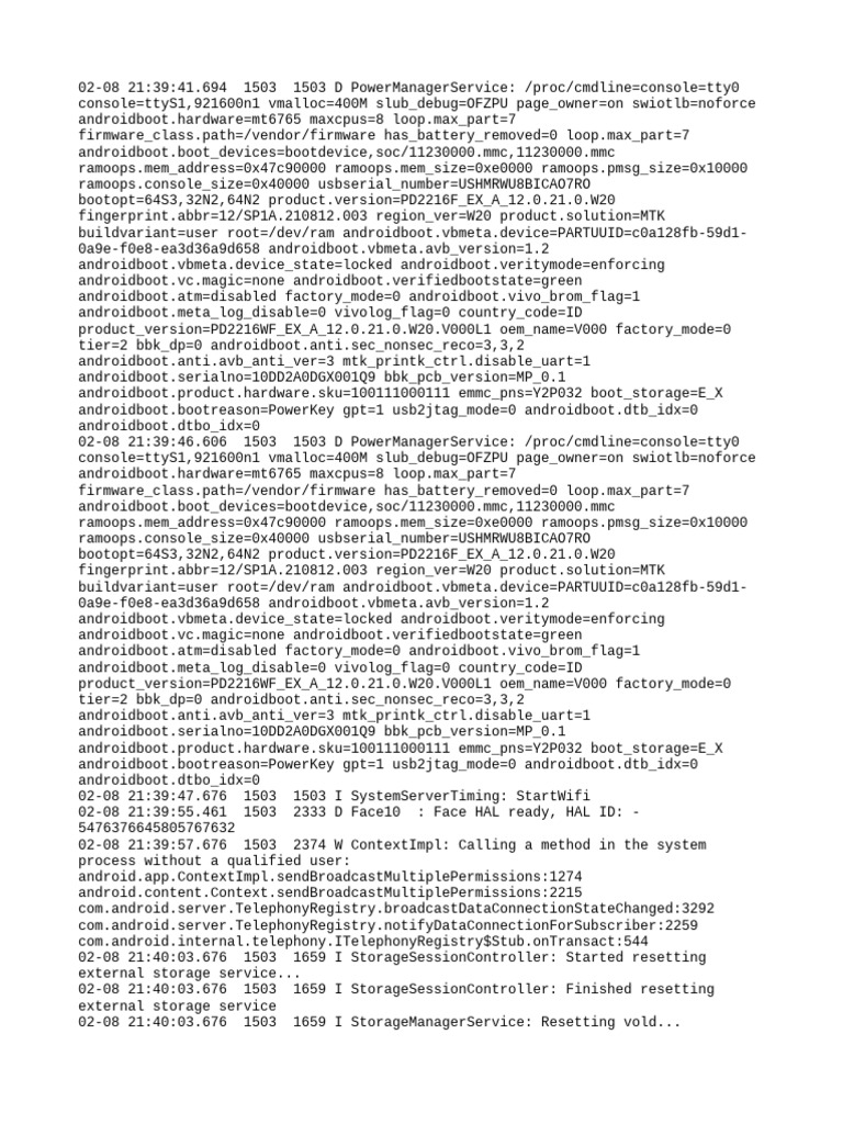Log | PDF | Proprietary Software | Computer Hardware