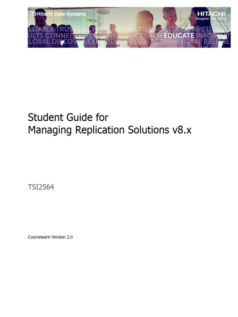 Student Guide: Replication Solutions | PDF | Menu (Computing) | Replication (Computing)