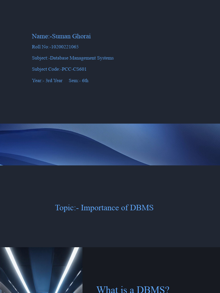 What Is A DBMS | PDF | Databases | Acid