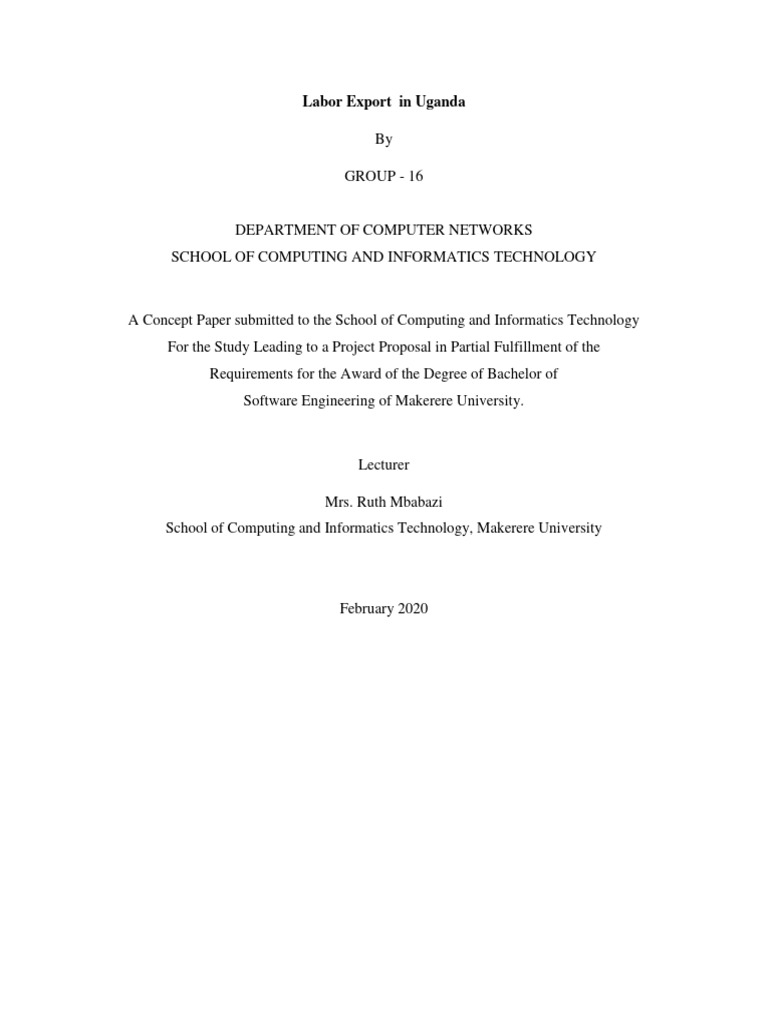 Sample Concept Paper 1 | PDF | Employment | Labour Economics Sample Concept Paper 1 | PDF | Employment | Labour Economics