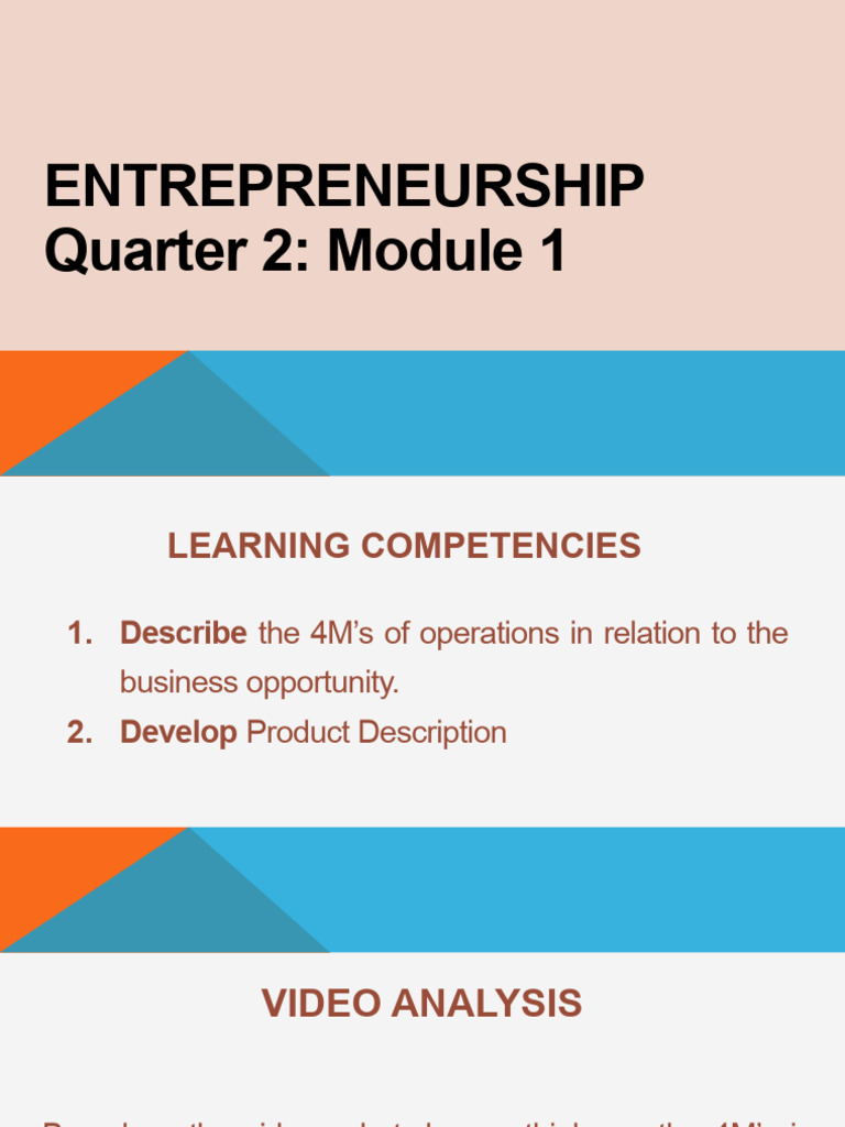Lesson 1 Entrep | PDF | Machines | Human Resources