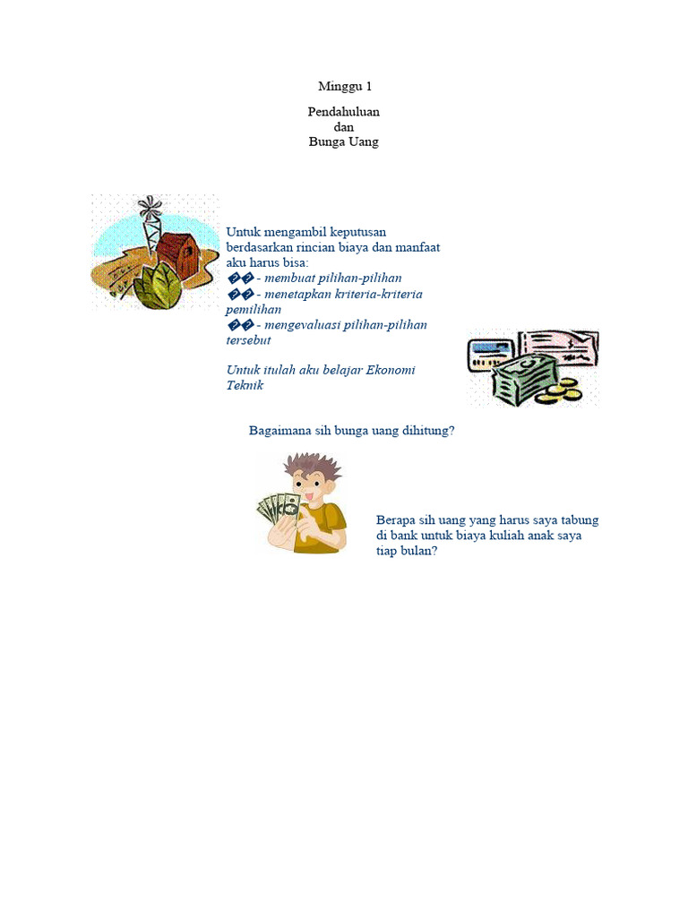 Ekonomi Teknik dan Bunga Uang | PDF | Pengelolaan Keuangan & Uang