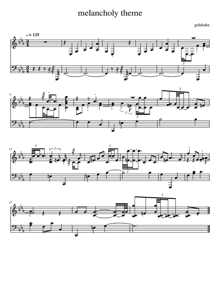 Melancholy Theme - Goldrake | PDF
