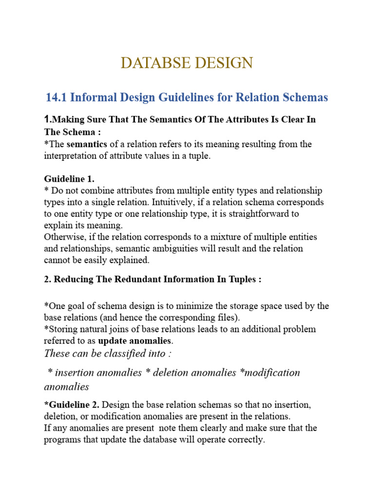 Databse Design | PDF | Applied Mathematics | Information Science Databse Design | PDF | Applied Mathematics | Information Science