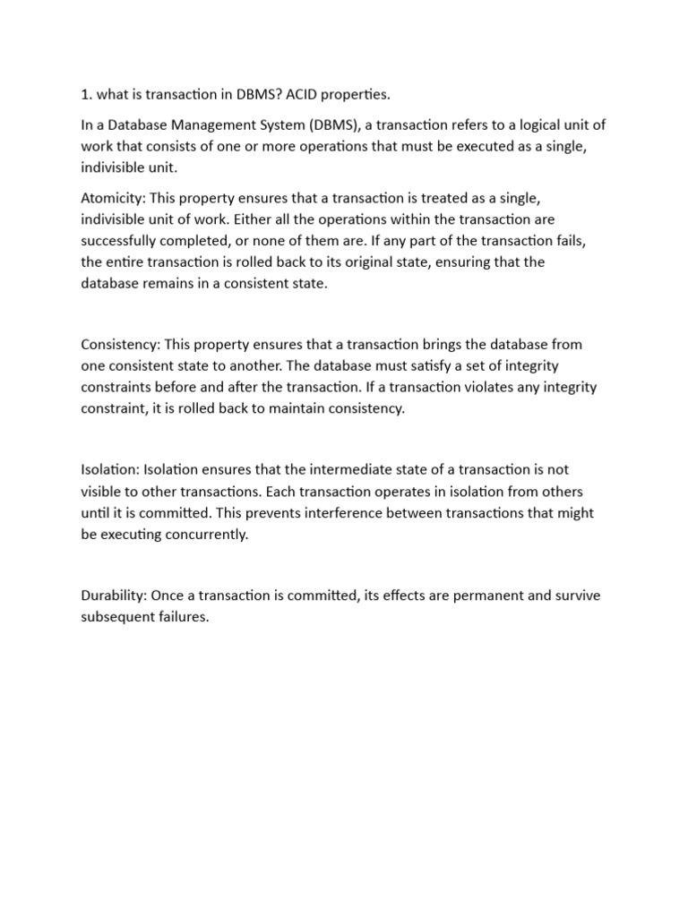 1 | PDF | Database Transaction | Databases