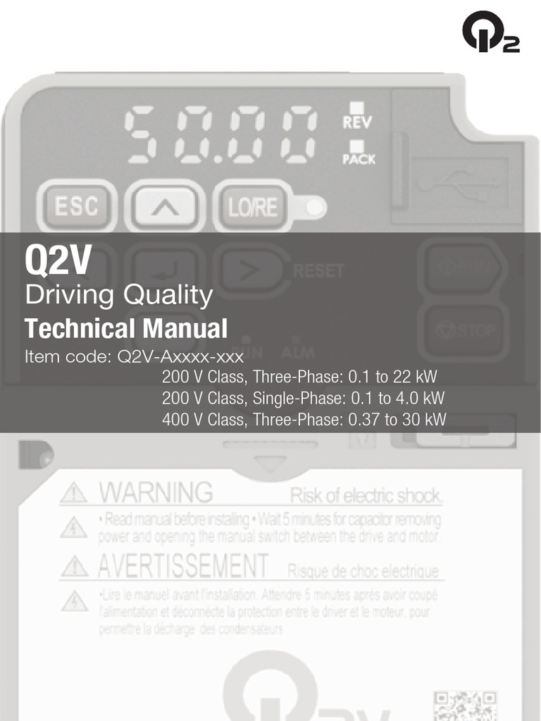 q2v Technical Manual en | PDF | Electrical Engineering | Manufactured Goods