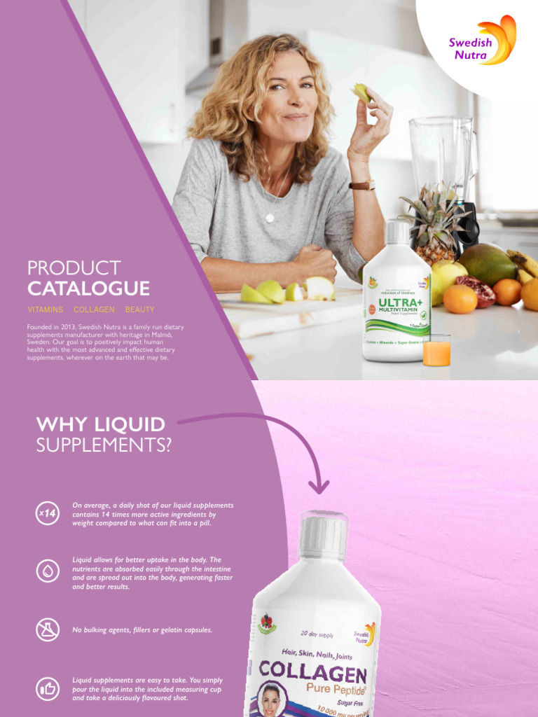 Swedish Nutra Product Catalog | PDF | Dietary Supplements | Vitamin C